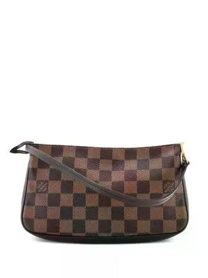 LOUIS VUITTON Navona Pochette Accessoires Damier Clutch Bag - Brown