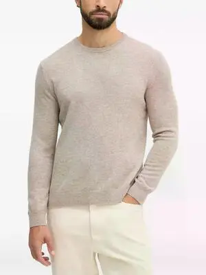 BENETTON Crew-neck Long-sleeve Sweater - Neutrals