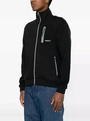 MURPHY&NYE Shore Zip-up Logo-print Sweatshirt - Black
