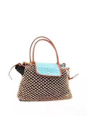 Goyard Aligre Bag Raffia Net With Coated Canvas Tote Bag
