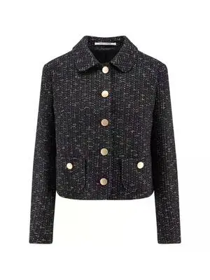 Tagliatore Idelle Bouclé Button-up Tweed Jacket