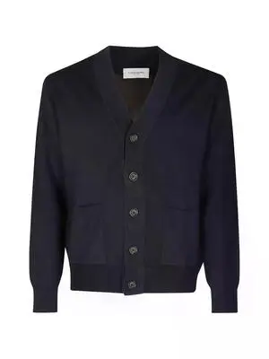 PAOLO PECORA Sleeveless Cardigan - Blue