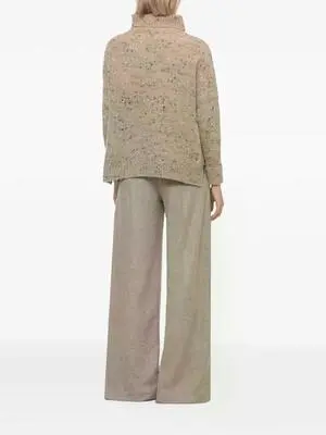 D.exterior Flecked Roll-neck Sweater - Neutrals
