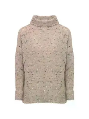 D.exterior Flecked Roll-neck Sweater - Neutrals