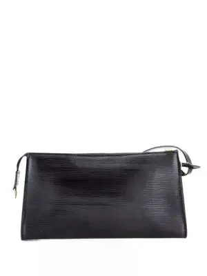 LOUIS VUITTON Pochette Accessoires Epi Leather Clutch Bag - Black