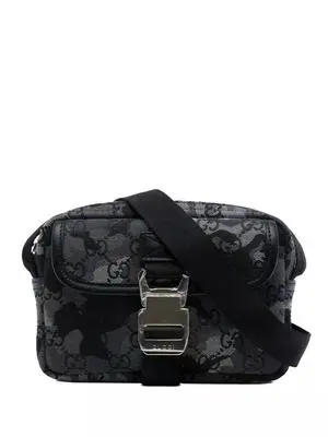 Gucci 2016-2026 Mini Gg Canvas Camouflage Buckle Crossbody Bag