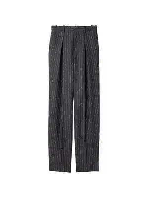 Jacquemus The Losange Pleated Tailored Trousers - Grey