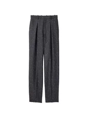 Jacquemus The Losange Pleated Tailored Trousers - Grey