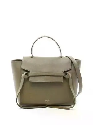 Celine 2000-2026 Micro Grained Calfskin Belt Bag Satchel - Brown