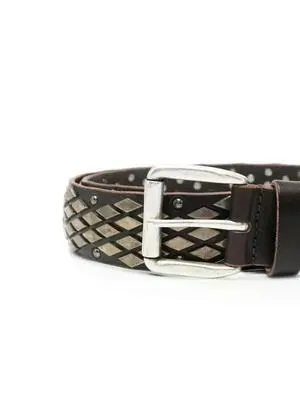 Our Legacy Abstract Snake Leather Belt