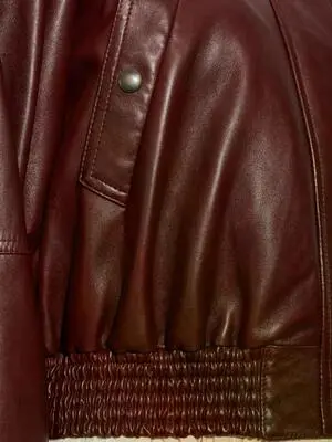 Chloé Cropped Scarf Jacket In Leather
