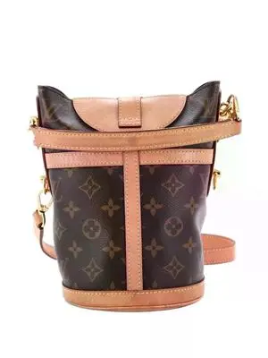 LOUIS VUITTON Duffle Handbag Monogram Canvas Bucket Bag
