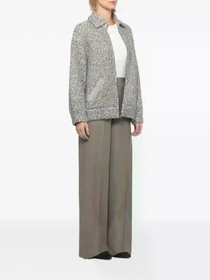 D.exterior Sequin-embellished Tweed Jacket - Grey