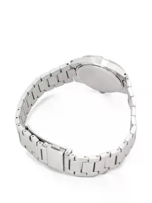 Karl Lagerfeld Crystal-embellished Monogram-dial 30mm Watch