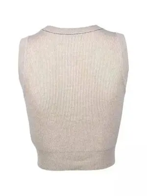Brunello Cucinelli Ribbed-knit Sleeveless Tank Top