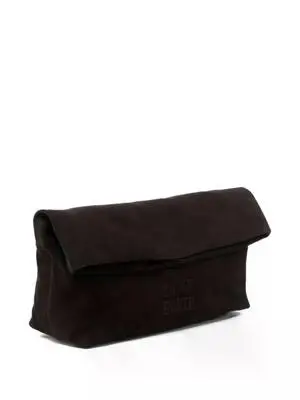 MC2 SAINT BARTH Suede Foldover Clutch Bag