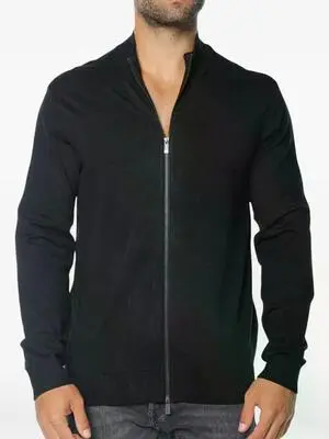 Armani Exchange Zip-up Cardigan - Blue