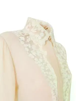 Fendi Lace-trimmed Shirt - Neutrals
