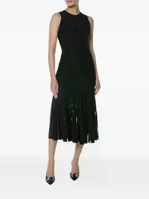 Ted Baker London Casandr Stitch-detail Knitted Midi Dress - Black