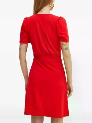 MORGAN Buckle-detail Mini Dress - Red