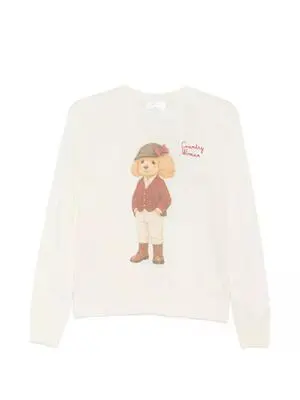 MC2 SAINT BARTH Graphic-intarsia Sweater - Neutrals