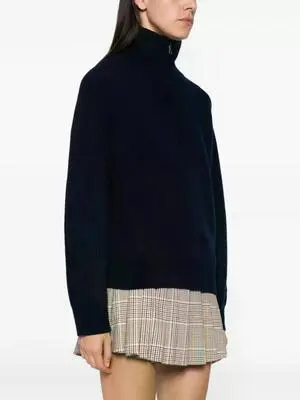 MC2 SAINT BARTH Ribbed-knit Half-zip Sweater