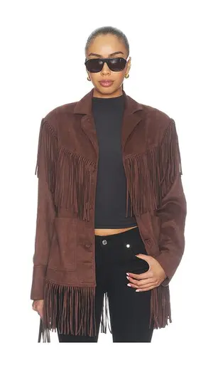 LOVERS AND FRIENDS Salley Faux Suede Jacket