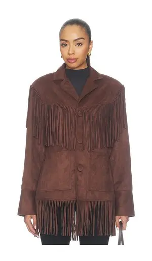 LOVERS AND FRIENDS Salley Faux Suede Jacket