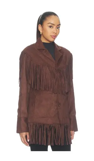 LOVERS AND FRIENDS Salley Faux Suede Jacket