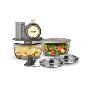 NINJA Prepi 5-in-1 Prep System: Chop, Slice, Crinkle, Shred, Puree In Stone In Stone /moss - Stone/moss
