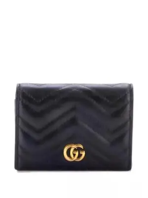 Gucci Gg Marmont Bifold Wallet Matelasse Leather Small Wallets