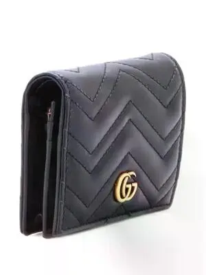 Gucci Gg Marmont Bifold Wallet Matelasse Leather Small Wallets