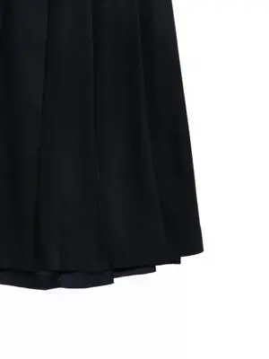 SEMICOUTURE Tempest Pleated A-line Midi Skirt