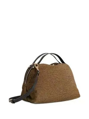 Borbonese Printed Suede Tote Bag