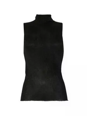 AROVESCIO Ribbed-knit Sleeveless Top