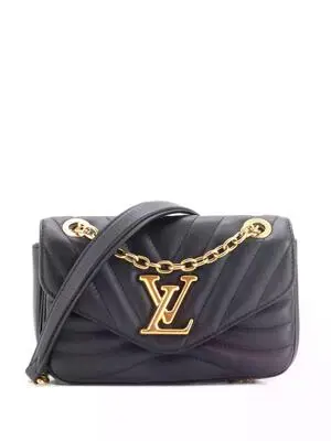 LOUIS VUITTON New Wave Chain Bag Nm Quilted Leather Pm Crossbody Bag - Black
