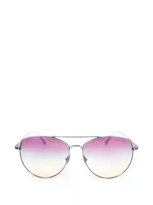 TOM FORD Pilot-frame Sunglasses - Silver