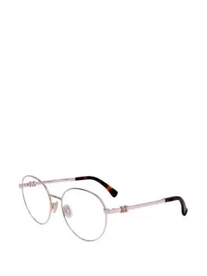 Max Mara Logo-plaque Round-frame Glasses