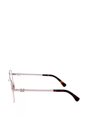 Max Mara Logo-plaque Round-frame Glasses