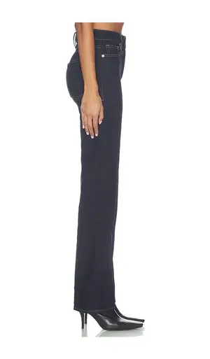 Good American Good Petite Straight Jeans In Blue