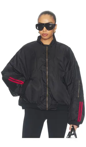 Lioness Bloom Bomber Jacket In Black