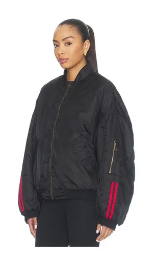 Lioness Bloom Bomber Jacket In Black