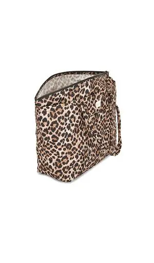 LOEFFLER RANDALL Brushed Printed Nylon Tote Bag In Brown
