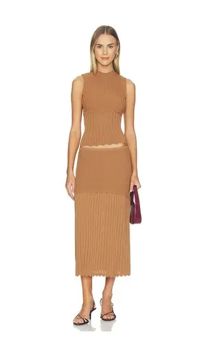 Solid & Striped The Amara Top In Brown