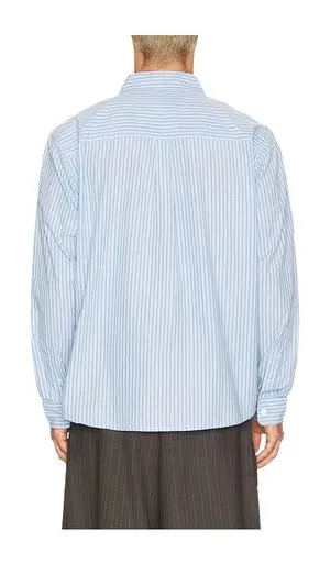 Obey Billy Woven Shirt In Blue