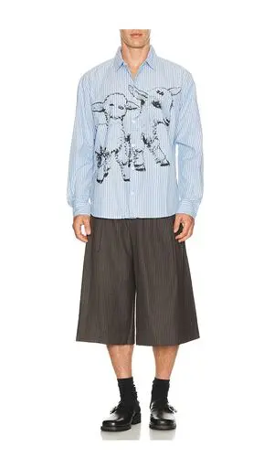Obey Billy Woven Shirt In Blue