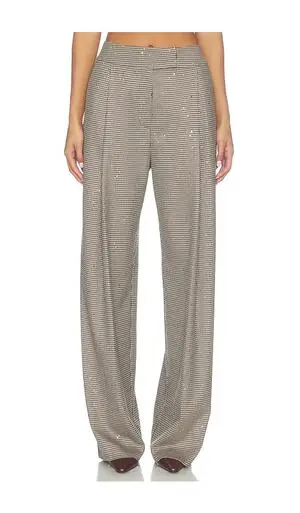 THE SEI Boyfriend Trouser In Black & White