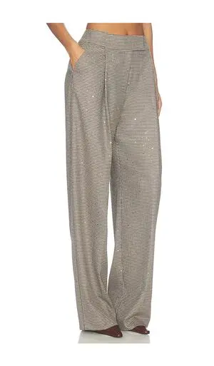 THE SEI Boyfriend Trouser In Black & White