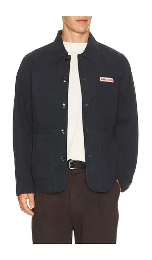 RHYTHM Canvas Mechanics Jacket In Blue
