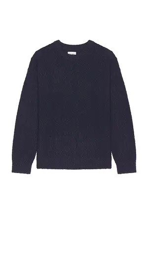 RHYTHM Worn Path Knit Sweater In Blue